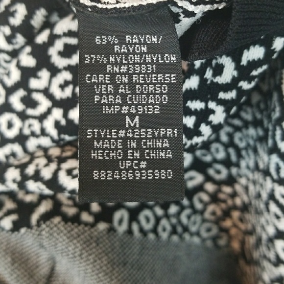 XOXO | Dresses | Xoxo Cheetah White And Black Print Dress | Poshmark